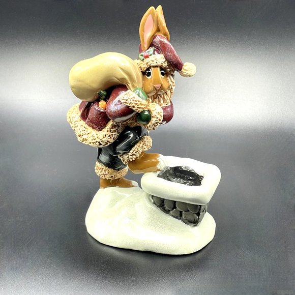 Enesco | Holiday | Enesco Santa Bunny Chimney Figurine Donna Little 999 ...